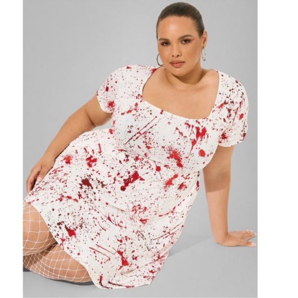torrid | Dresses | Nwt Torrid Blood Splatter Dress Halloween | Poshmark